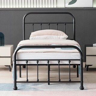 Steel Metal Platform Bed - Bed Bath & Beyond - 36603821
