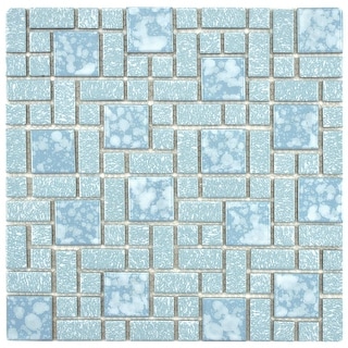 Merola Tile Tower Beige 12" x 12" Porcelain Floor and Wall Tile - Bed ...