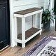 Farmhouse Rustic Wood Small Living Room Sofa Table - Bed Bath & Beyond ...
