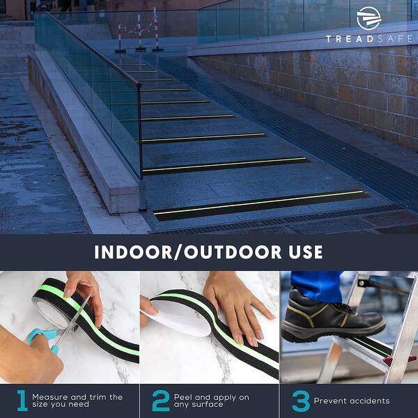 TREADSAFE Glow in The Dark Grip Tape for Steps - Bed Bath & Beyond ...