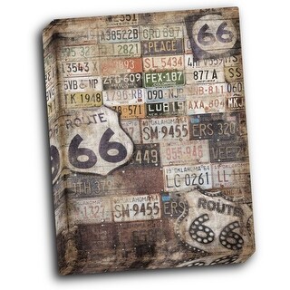 Route 66 16x20 Gallery Wrapped Stretched Canvas - Bed Bath & Beyond ...