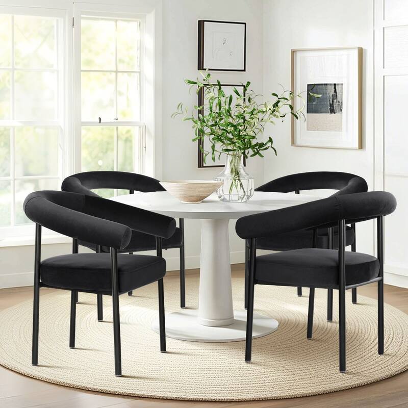 High-back upholstered Chairs (Set of 4) - On Sale - Overstock - 42540475