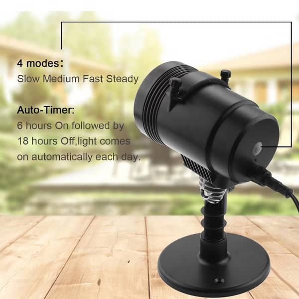 Colorized Auto Moving Projection Lights With 14 Replaceable Lens - Bed ...