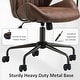 OVIOS Suede Fabric Ergonomic Office Chair Desk Chair Lumbar Support ...
