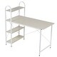 Home Basics Computer Desk With Shelves, Oak/White - Bed Bath & Beyond ...