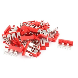 Unique Bargains 660V 24A 3 Position Red Pre Insulated Fork Terminal ...