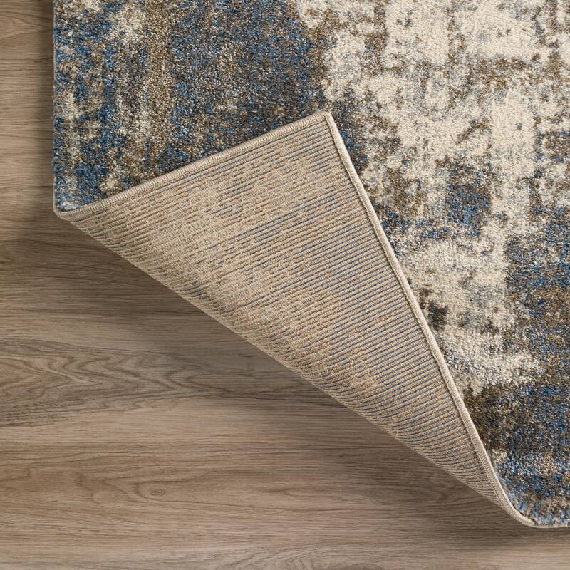 Addison Barkley Distressed Canyon Abstract Accent Rug - Overstock ...