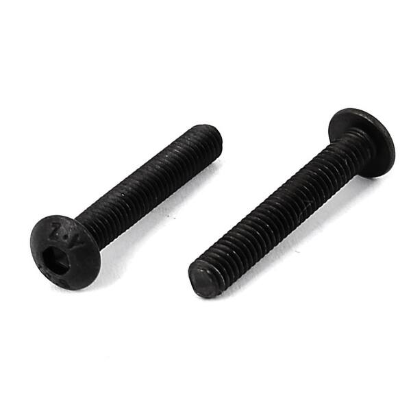 M4x25mm Alloy Steel Button Head Hex Socket Cap Screw Bolt Black 50pcs ...