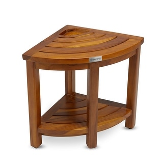 TeakCraft The LOKI, Teak Corner Bench With Basket - Bed Bath & Beyond ...