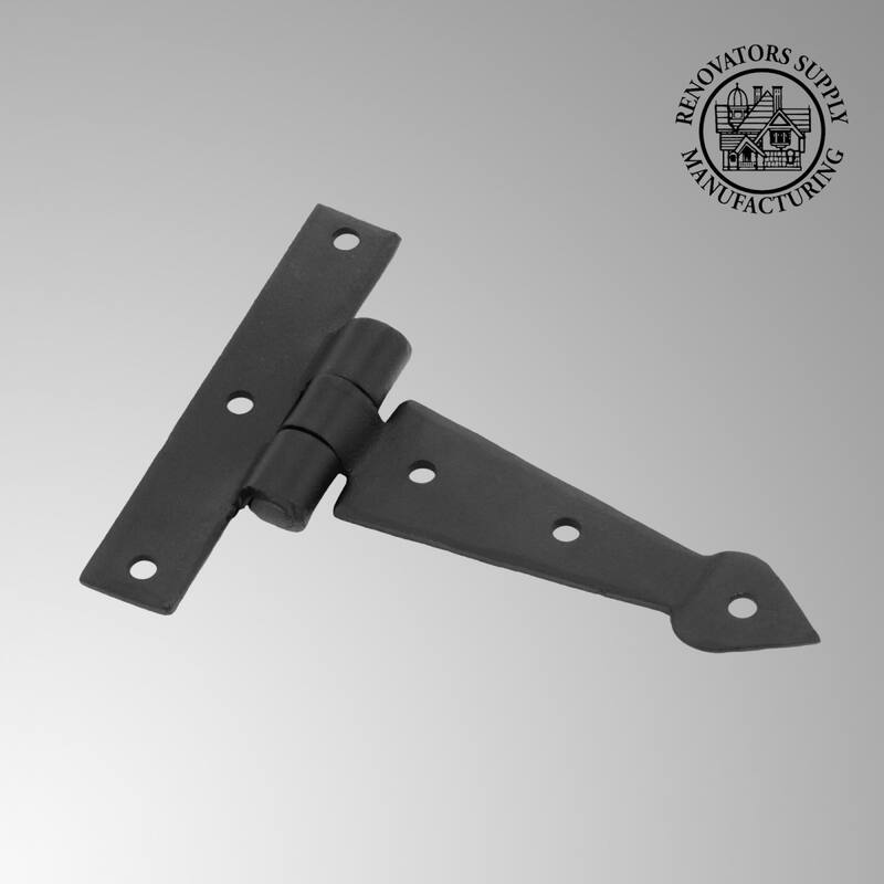 Black Iron T Strap Hinge 4" L Modern Hinge Rust Resistant Wooden ...
