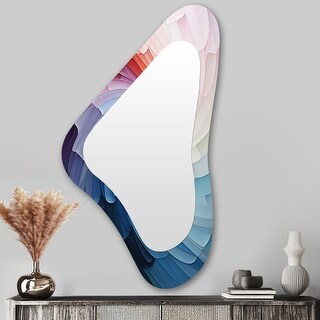 Colorful Rainbow Arc Of Simplicity - Irregular Rainbow Wall Mirror ...