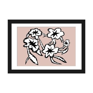 iCanvas "Black And White Happy Flower" by Little Dean - Bed Bath ...