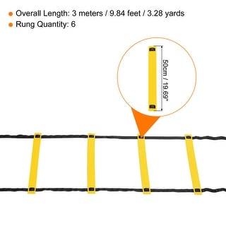 Agility Ladder 6 Rung 3.0m/10ft Carry Bag Speed Training Equipment ...
