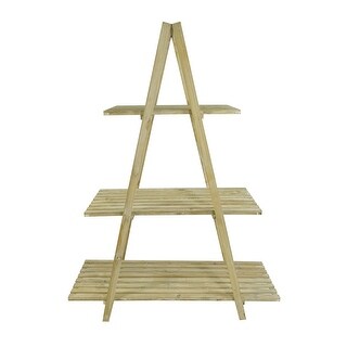 Wooden 3-Tier Triangular Shelf Storage Rack - Bed Bath & Beyond - 40094882