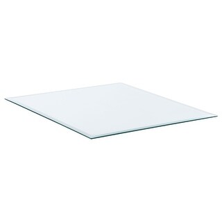24x24-inch 6mm Rectangular Clear Tempered Glass Top - On Sale - Bed ...