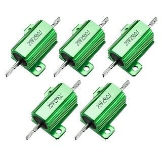 25W 250 Ohm Aluminium Housing Chassis Mount Wirewound Power Resistors ...