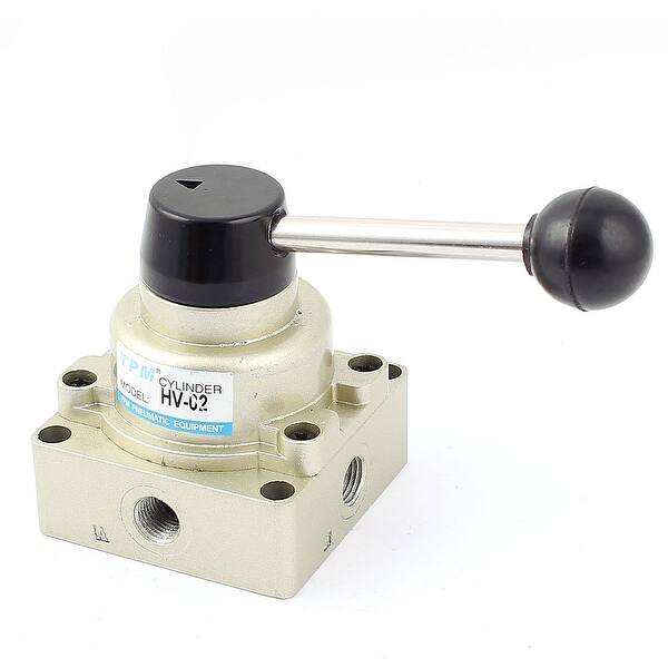 Pneumatic 3 Positions 4 Ports 1/4BSP HV-02 Hand Operated Lever Air ...