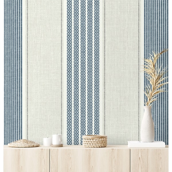 Seabrook Designs Havenport Sailor Stripe Unpasted Wallpaper - Bed Bath ...