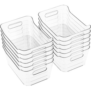12 Pack Plastic Storage Bins - Bed Bath & Beyond - 39120562