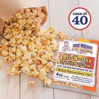 4oz Popcorn 40-Pack - All-in-One Packs with Kernels, Salt, and Oil by ...