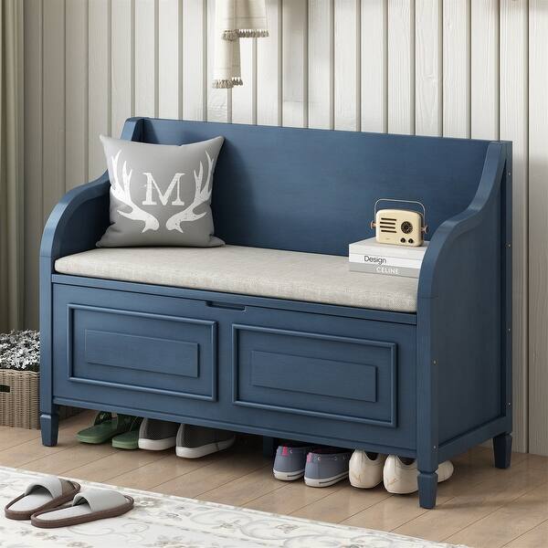Solid wood Entryway Multifunctional Storage Bench - Bed Bath & Beyond ...