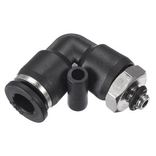 PL6-M5 Push to Connect Tube Fitting, 15/64" Tube OD x M5 Thread 4pcs ...