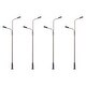 4pcs Model Railway Train Lamp Post White 1/100 Scale 10cm 3.94inch 3V ...