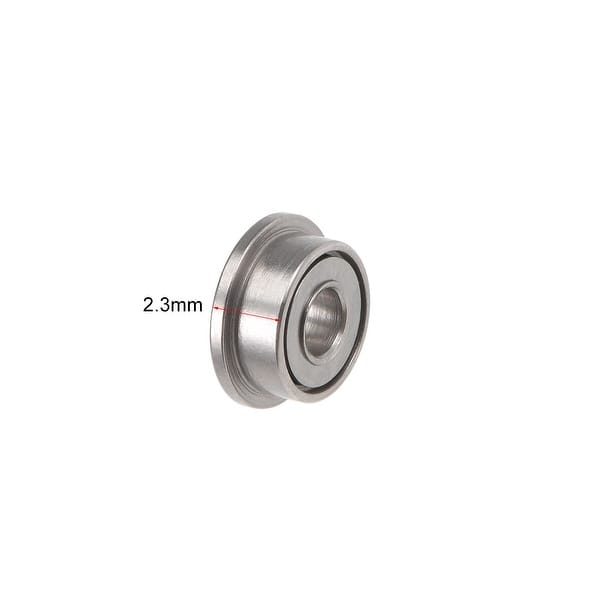 F624ZZ Flange Ball Bearing 4x13x5 Shielded Chrome Bearings 5pcs ...