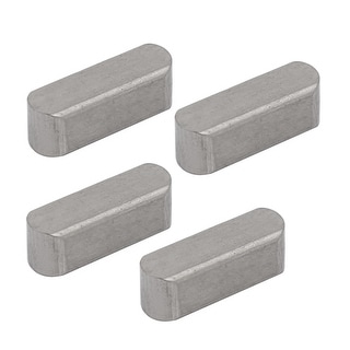 15mmx5mmx5mm 304 Stainless Steel Key Stock Keystock Round Ended 4pcs ...