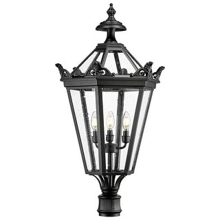 33 Inch Outdoor Large Post Lantern Light - Bed Bath & Beyond - 40283456