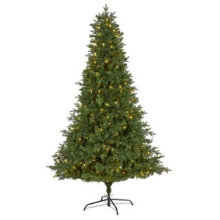 7' Vermont Fir Artificial Christmas Tree with 350 Clear LED Lights - 47 ...