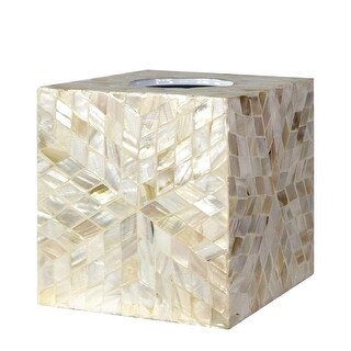 Mother-of-Pearl Inlaid Tissue Box Cover | Cube & Rectangle Elegant ...