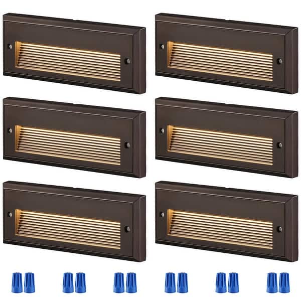 Low Voltage LED Step Lights Outdoor, 12V 3.5W Landscape Stair Lights ...