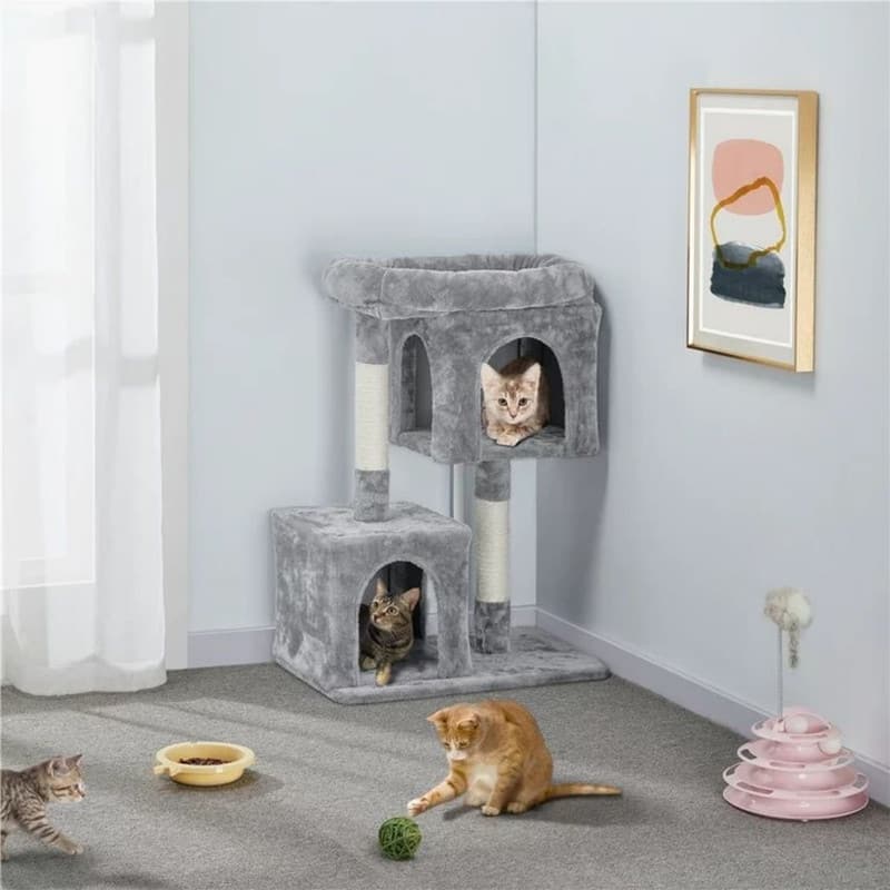Multilevel Small Space Cat Tree with Condos - Bed Bath & Beyond - 38190233