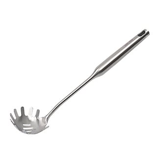 Stainless Steel Pasta Server Slotted Spaghetti Fork for Cooking ...