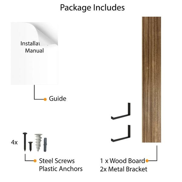60 inch shelf, 9.25'' Deep, Floating Shelves, Wall Shelves for Living ...