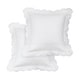 Embroidered Percale Crisp Cotton Double Scallopier Duvet Set and Sham ...