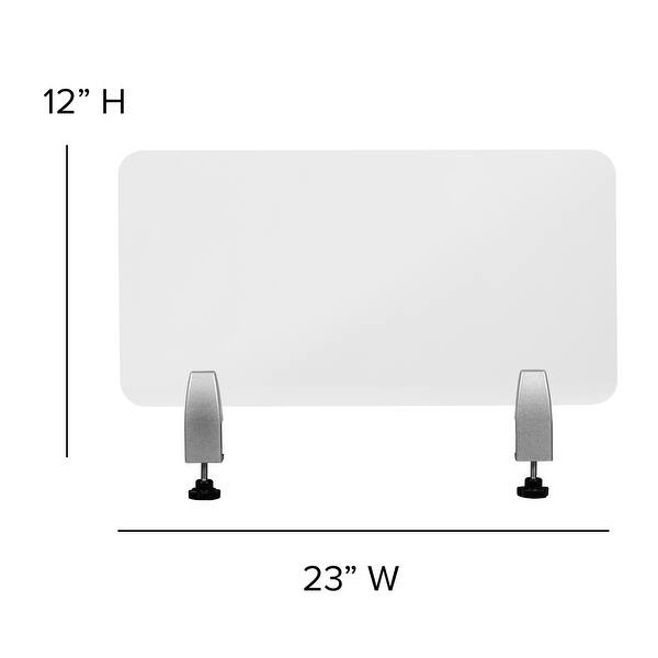 Clear Acrylic Desk Partition (Hardware Included) - Overstock - 33710670