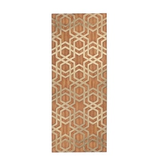 Brass Harmony Mid-Century Wood with Metal Inlay Wall Décor - Bed Bath ...
