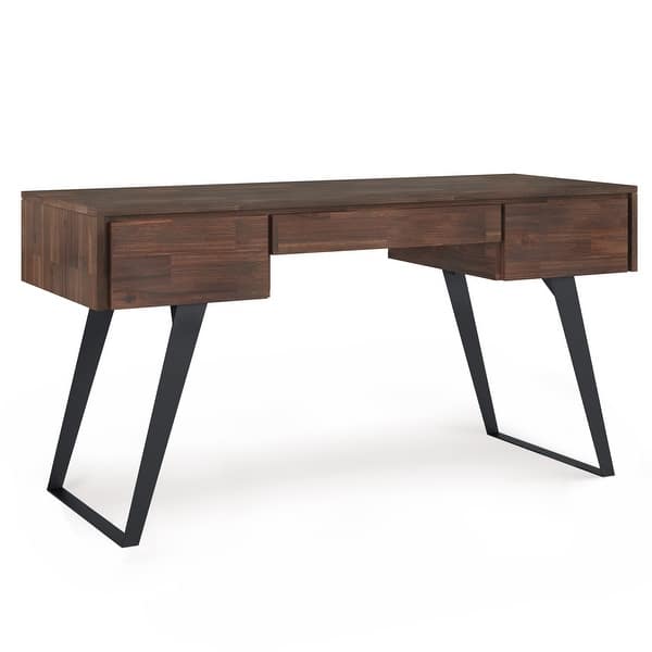WYNDENHALL Mitchell SOLID ACACIA WOOD Modern Industrial 60 inch Wide ...