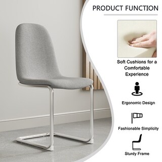 Ergonomic Back Dining Chairs, w/ Spoon shape Dining Kitchen Room ...