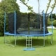 Aoodor Outdoor Trampoline, Recreational Trampoline with Enclosure Inner ...