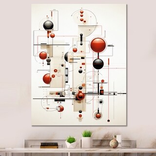 Designart "Mystery Source Codes Minimal Geometry I" Modern Geometric ...