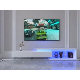 TV Stand Extendable LED TV Stand Game Cabinet with Remote Control ...