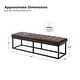Alicia Traditional 60" W Genuine Leather Button-tufted Bench with Easy ...