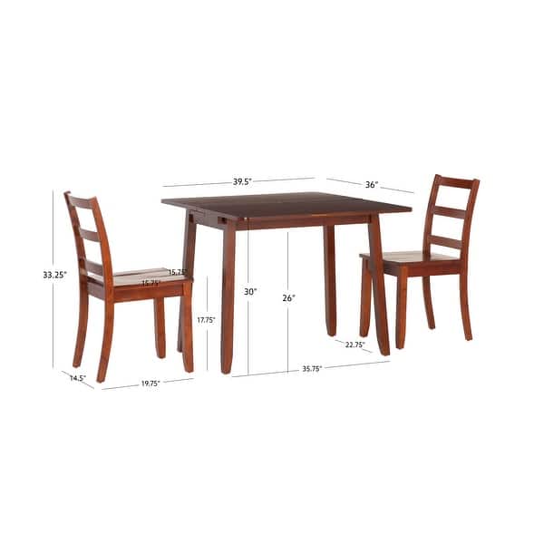 Conway Woden 3 Piece Folding Dining Set - Bed Bath & Beyond - 39524695