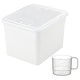 Richell Pet Stuff Container Medium, Lid with Hinge for Food or Toy ...