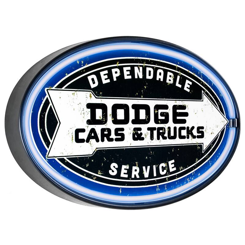 American Art Decor Dodge Cars & Trucks LED Sign Wall Decor for Man Cave ...