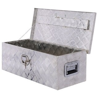 Outdoor Aluminum Trailer Pickup Storage Tool Box with Lock Keys - Bed ...