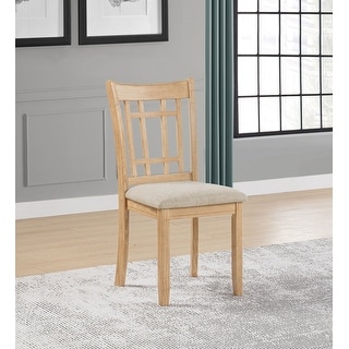 Lavon Wood Dining Side Chair Linen and Light Oak (Set of 2) - Bed Bath ...